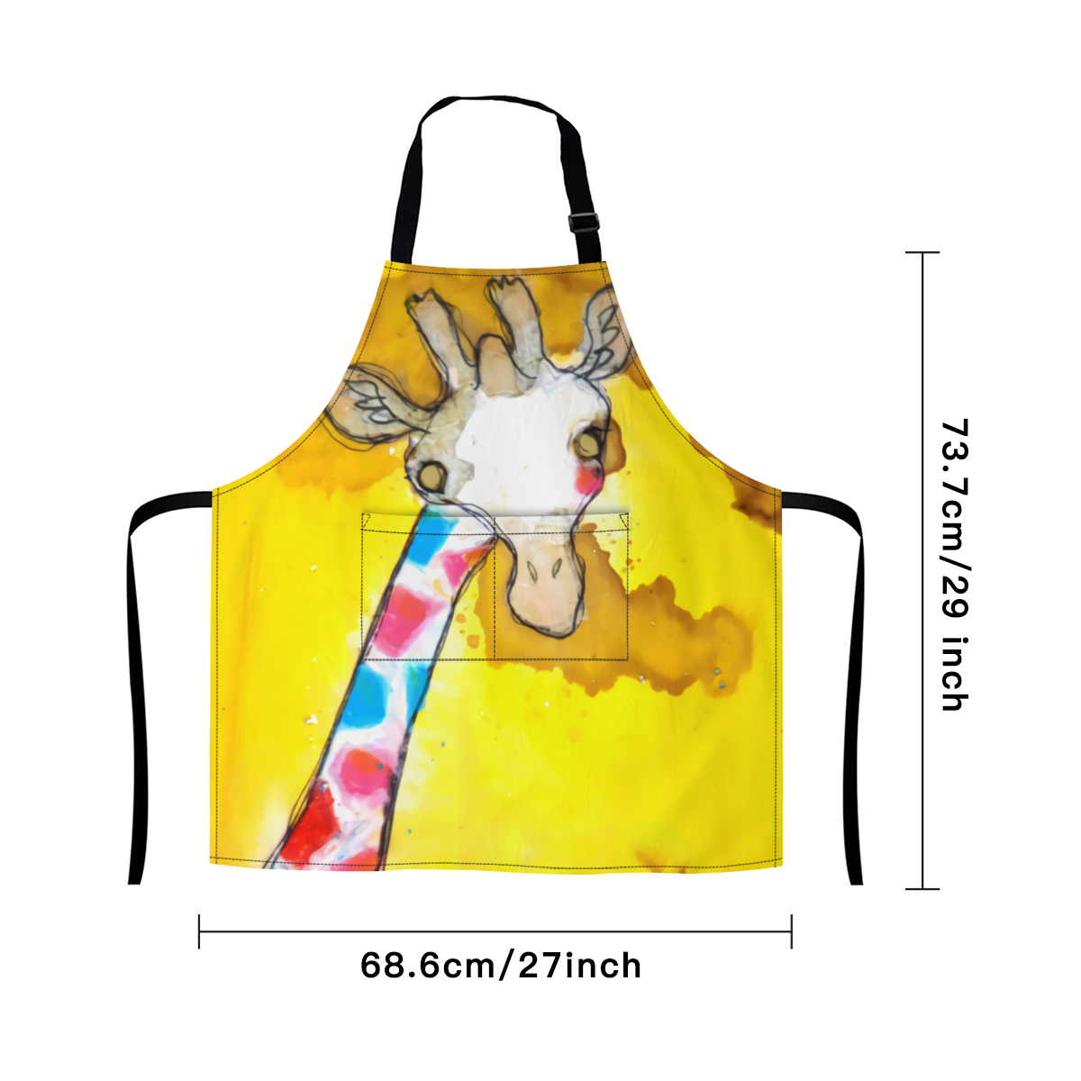 African artwork apron - Giraffe – Krukee