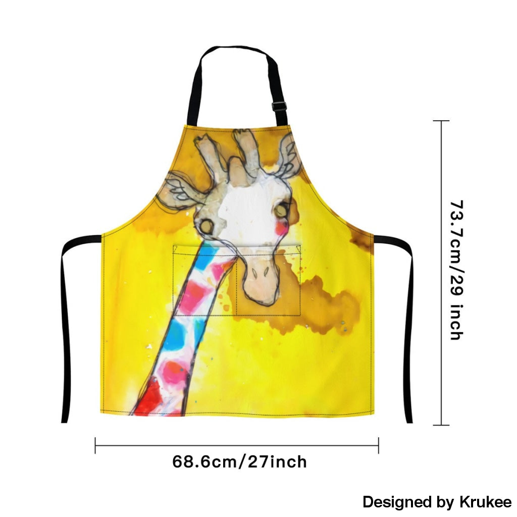 African Culture Art apron - Giraffe – Krukee