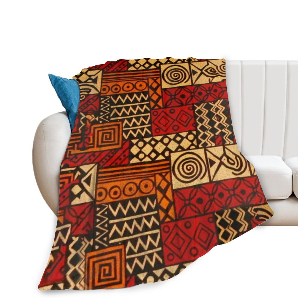 African Culture Art Flannel blanket – Krukee