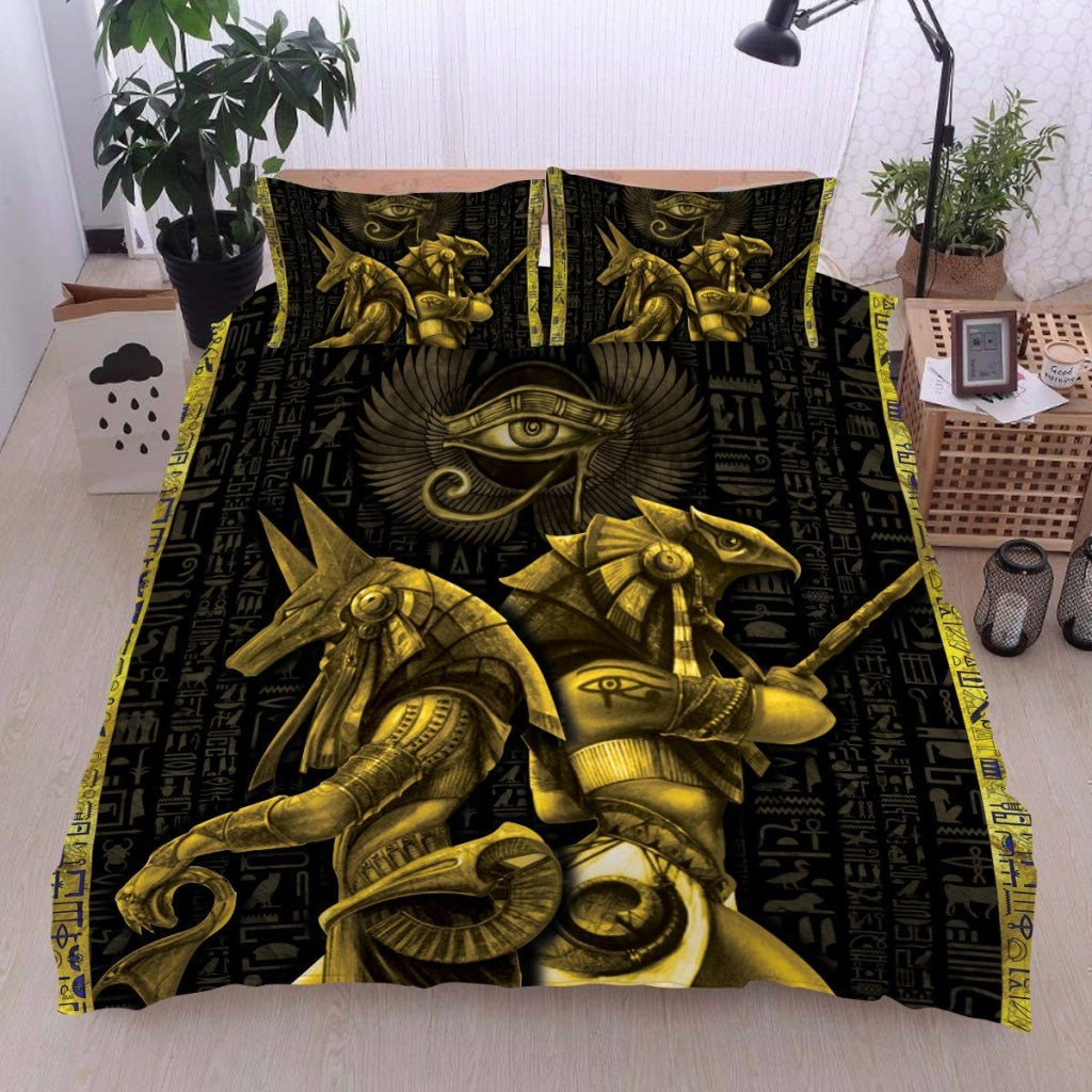 Anubis ft Horus Bedding Set – Krukee