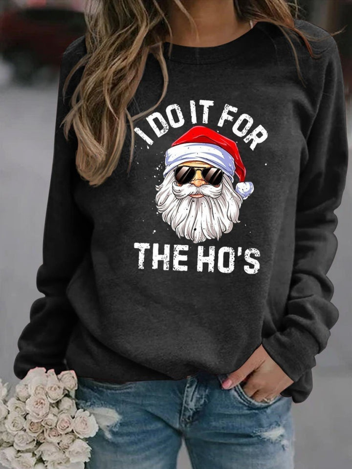 Women I Do It For The Ho's Funny Inappropriate Christmas Men Santa Swe ...